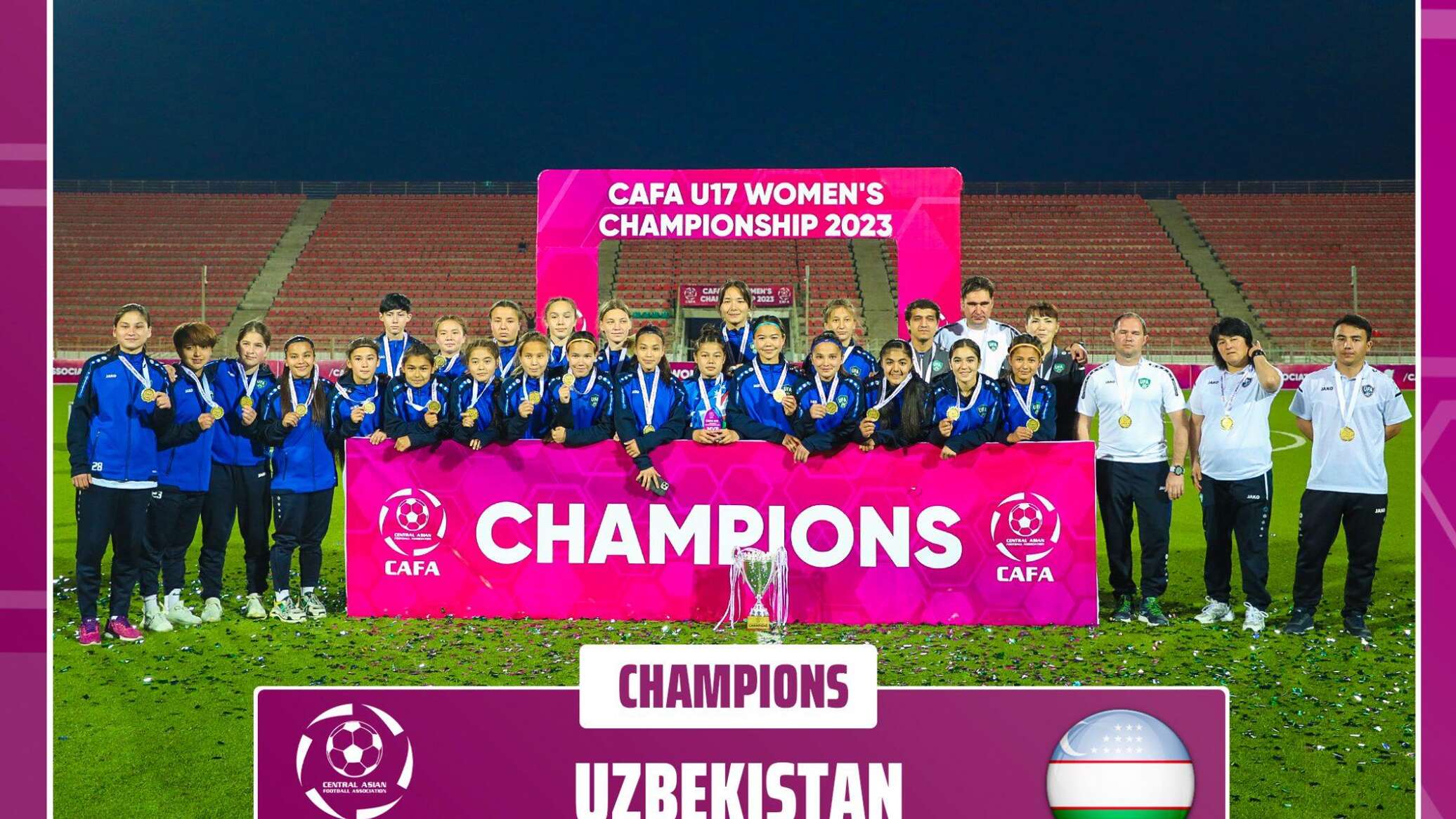 В Гиссаре завершился женский чемпионат CAFA 2023: итоги